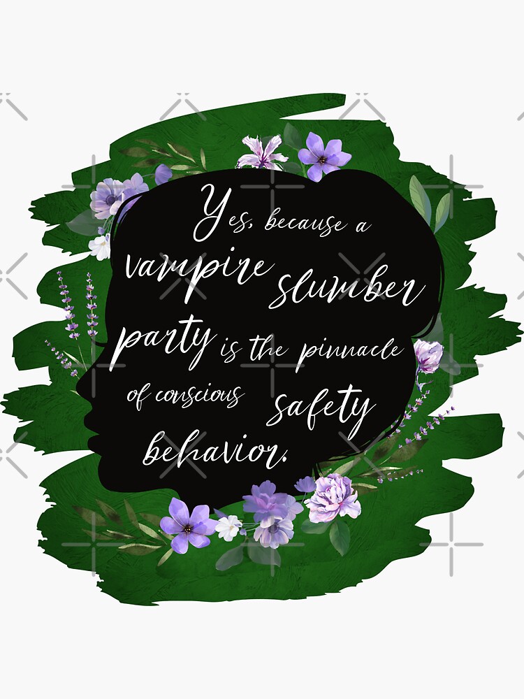 "Vampire slumber party" Sticker for Sale by SpiderMonkey913 | Redbubble