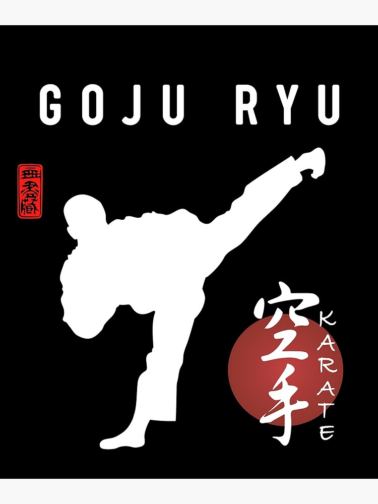 "Goju Ryu Calligraphy Karate Instructor Design - Japanese Martial Art ...