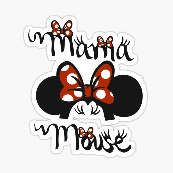"Mama Mouse Shirt" Sticker for Sale by JaymeJahns | Redbubble