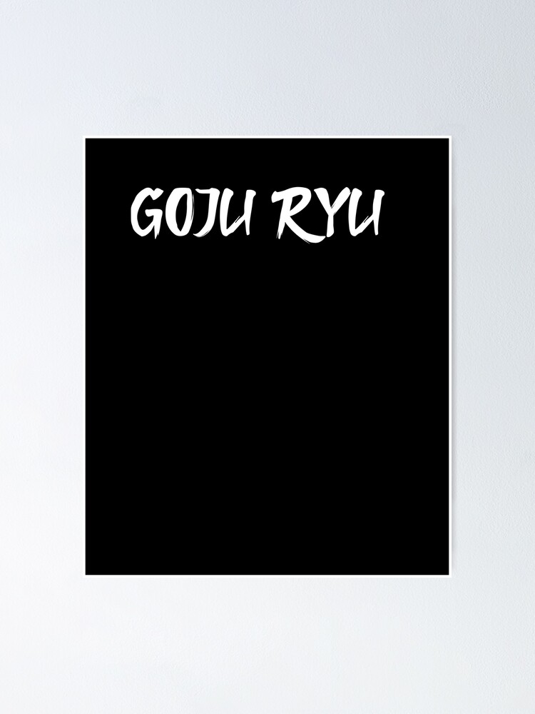 "Goju Ryu Calligraphy Karate Instructor Design - Japanese Martial Art ...