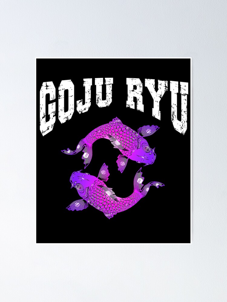 "Goju Ryu Calligraphy Karate Instructor Design - Japanese Martial Art ...