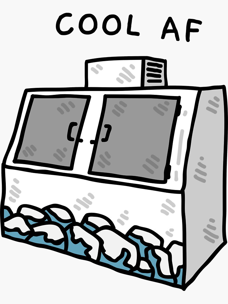 "Cool AF" Sticker for Sale by AprilCreations | Redbubble