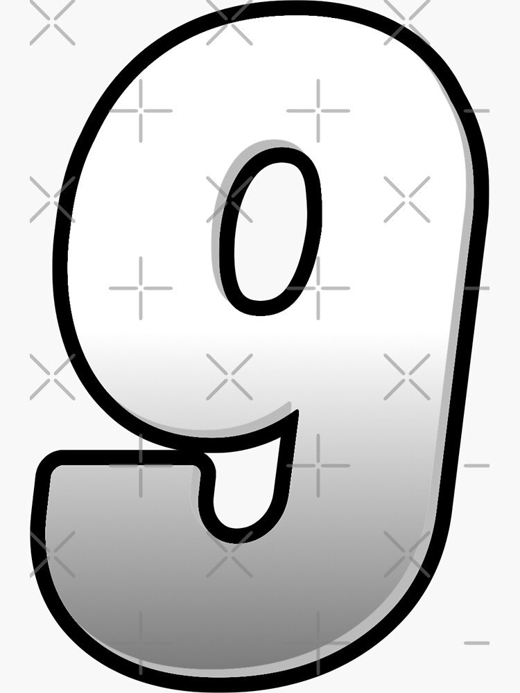 "Racing Number 9" Sticker for Sale by dennystee | Redbubble