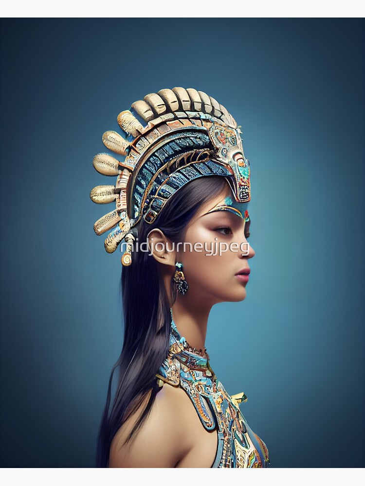 "MAYAN PRINCESS" Sticker for Sale by midjourneyjpeg | Redbubble
