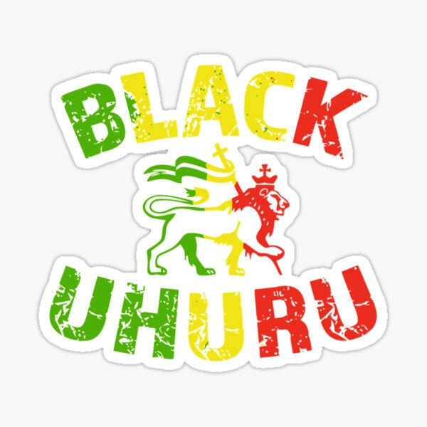 "Black Uhuru Jamaican Lion " Sticker for Sale by GrantRoberto | Redbubble