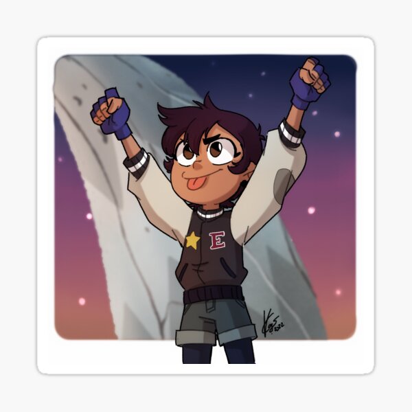 "Cheering Luz" Sticker for Sale by vago-XD | Redbubble