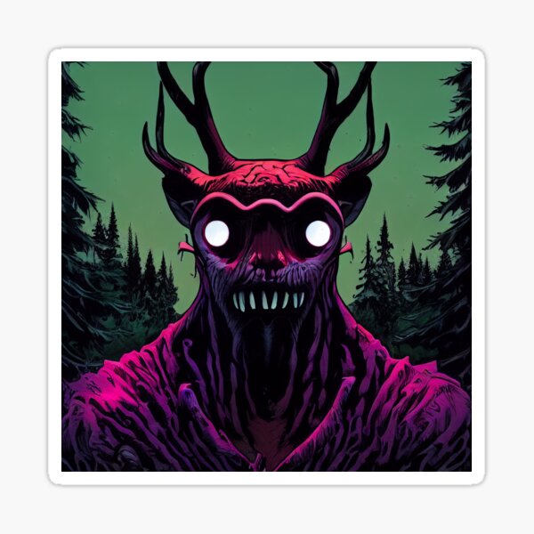"Wendigo" Sticker for Sale by Ironicdoll | Redbubble