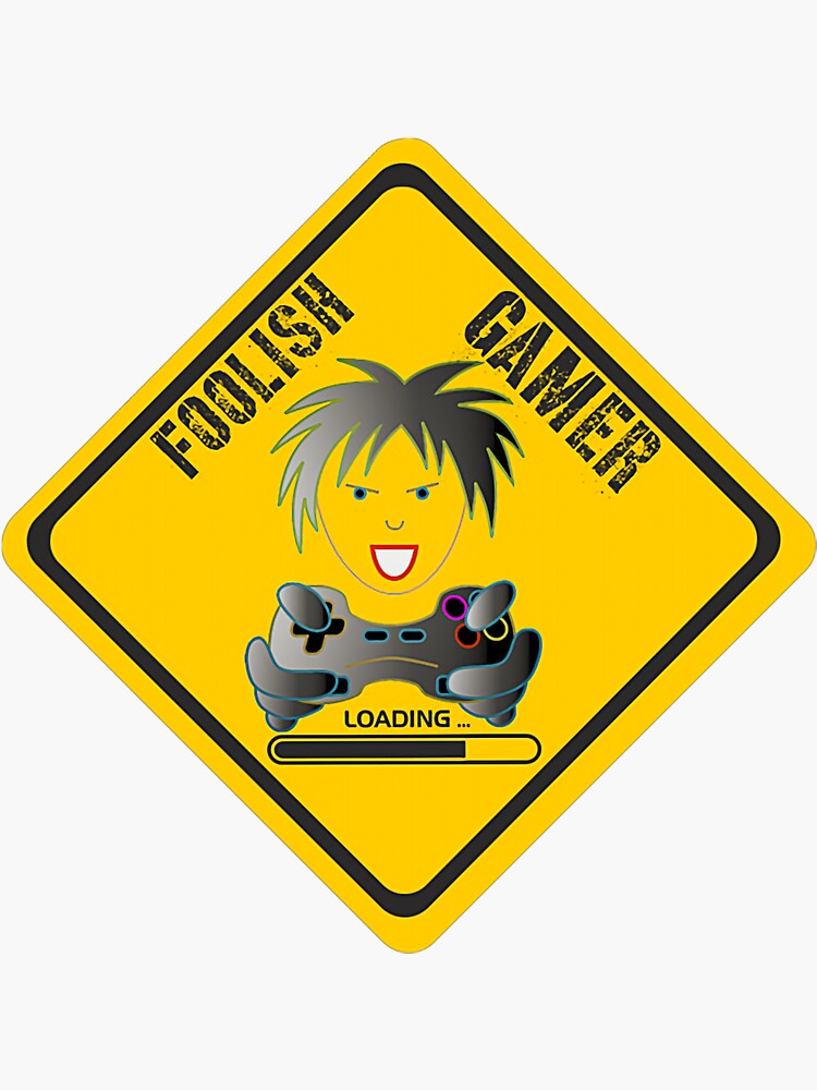 "Foolish Gamers " Sticker for Sale by MathildeMaury | Redbubble