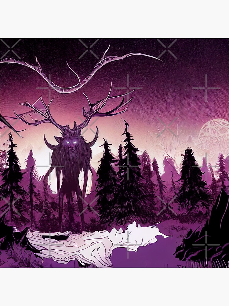 "Wendigo" Sticker for Sale by Ironicdoll | Redbubble