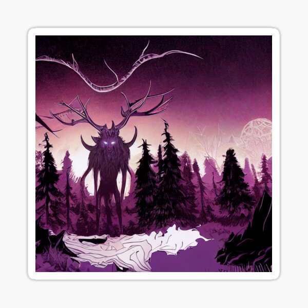 "Wendigo" Sticker for Sale by Ironicdoll | Redbubble