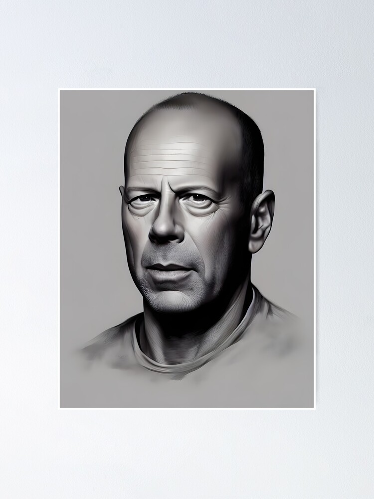 "Bruce Willis #01" Poster for Sale by Obsidian-Art-X | Redbubble