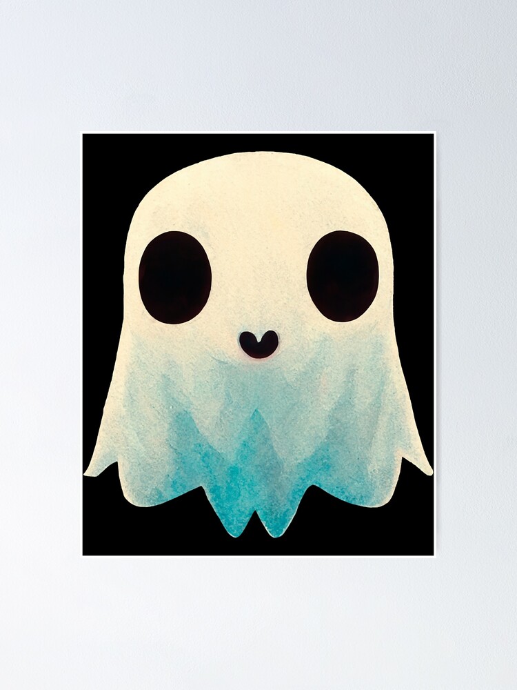 "Cute Ghost Boo" Poster for Sale by SewGeekAustinTX | Redbubble