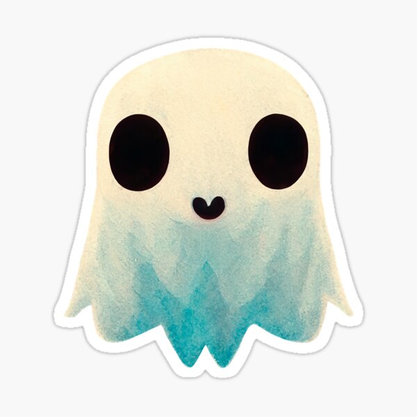 "Cute Ghost Boo" Sticker for Sale by SewGeekAustinTX | Redbubble