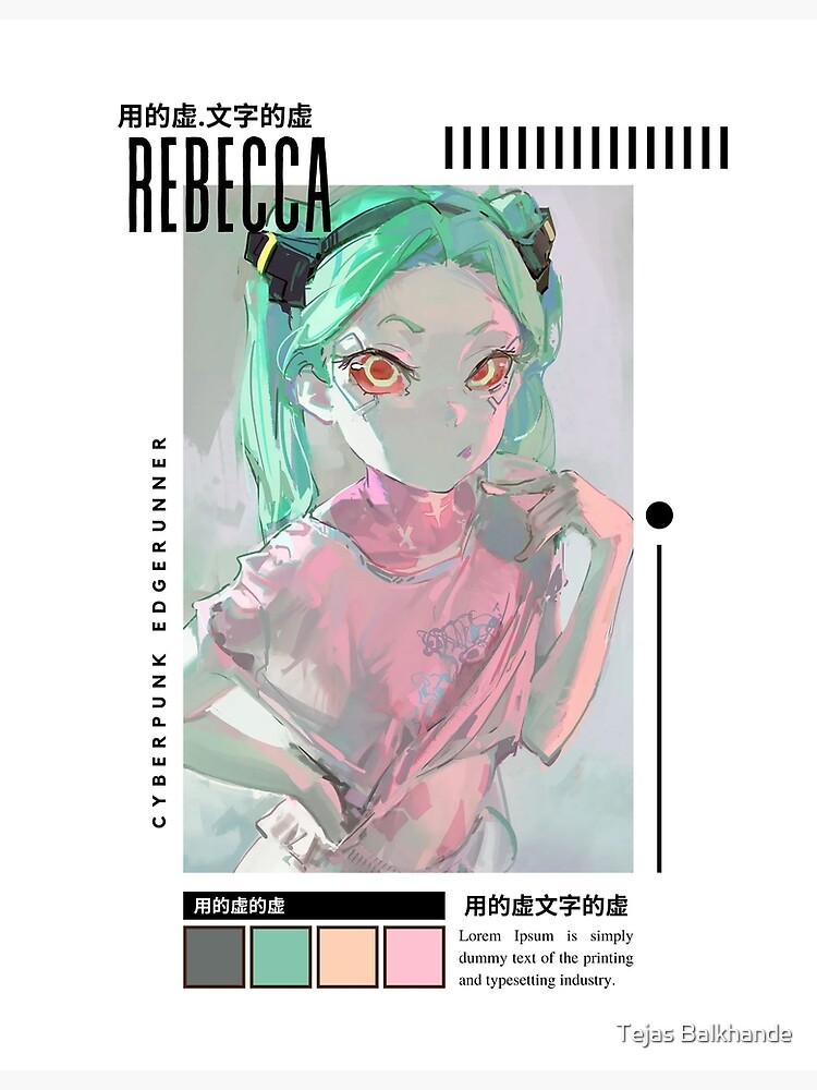 "Rebecca cyberpunk edgerunner " Poster for Sale by alexashibee121 ...