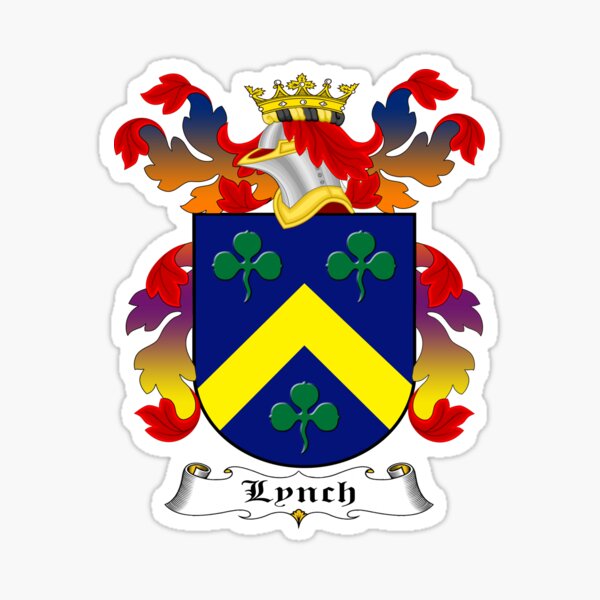 "LYNCH FAMILY CREST" Sticker for Sale by CathalDevlin | Redbubble