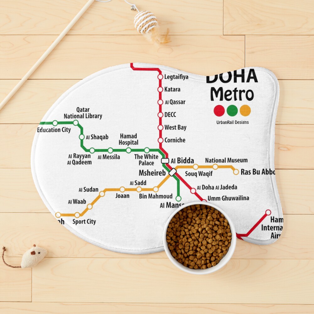 "DOHA Metro Map" Art Print for Sale by UrbanRail | Redbubble