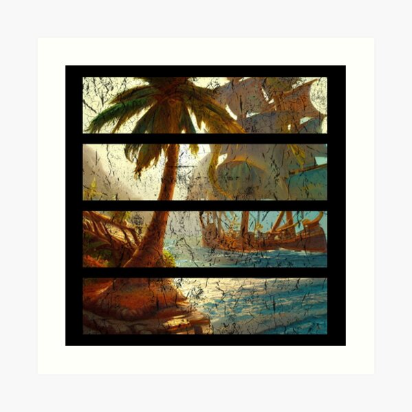 "Vintage Pirate Ship" Art Print for Sale by vladocar | Redbubble