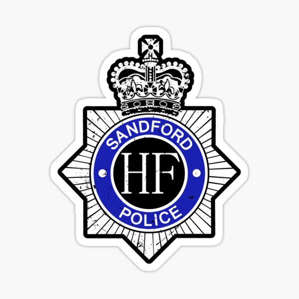 "Hot Fuzz - Sandford Police" Sticker by UnconArt | Redbubble