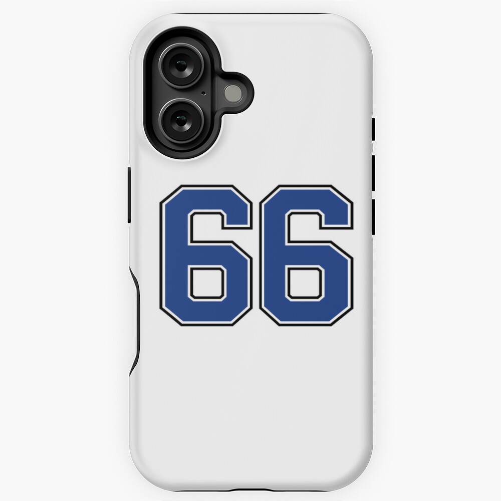"Number 66 lucky sports jersey sixty six" Sticker for Sale by ...
