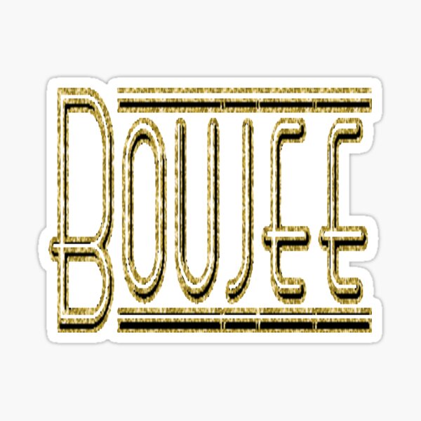 "BOUJEE B*TCH - Gold sparkles - By MrSnowball17" Sticker for Sale by ...