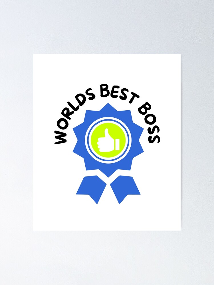 "Worlds Best Boss The Office" Poster for Sale by CorneliusDesign ...