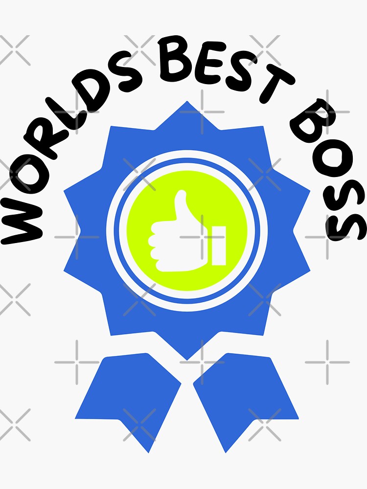 "Worlds Best Boss The Office" Sticker for Sale by CorneliusDesign ...