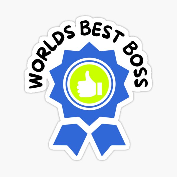 "Worlds Best Boss The Office" Sticker for Sale by CorneliusDesign ...