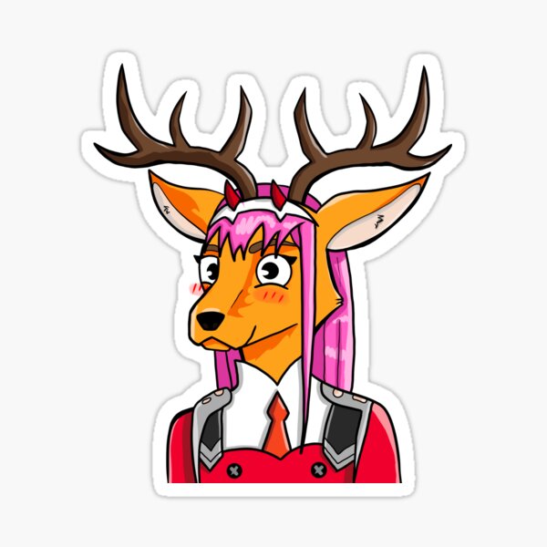 "Zero Two drama dear" Sticker for Sale by MeryDraws | Redbubble