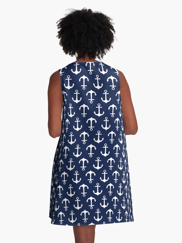 "Anchors Aweigh!" A-Line Dress for Sale by daisy-beatrice | Redbubble