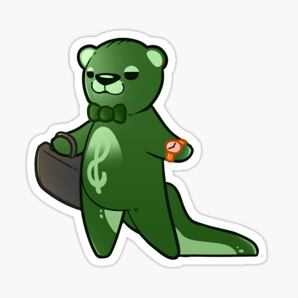 "Money Otter, Otterly Adorable" Sticker for Sale by Mossysplashart ...