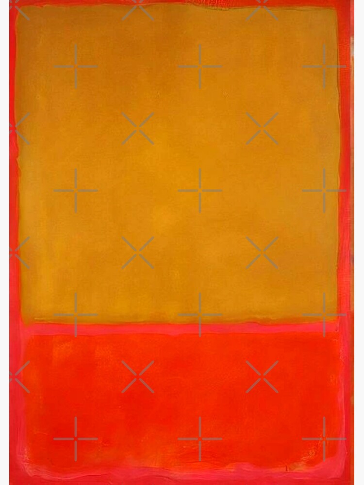 "mark rothko painting, red, yellow, artwork by mark rothko ...