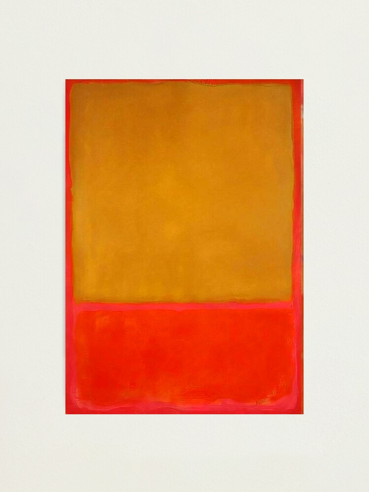 "mark rothko painting, red, yellow, artwork by mark rothko ...