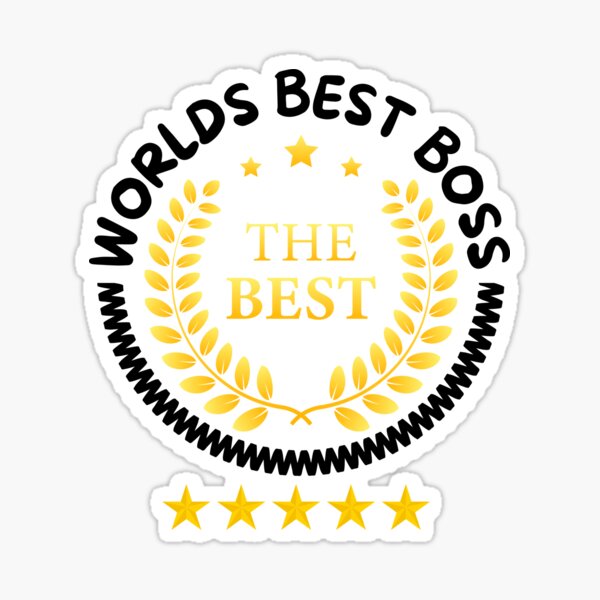 "Worlds Best Boss The Office" Sticker for Sale by CorneliusDesign ...