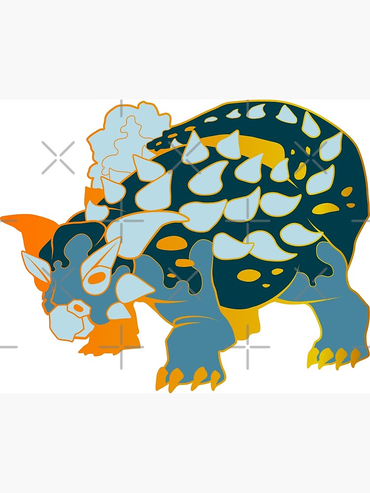 "Ankylosaurus Dinosaur | Blue Prehistoric Fossil Club Tail | Before ...