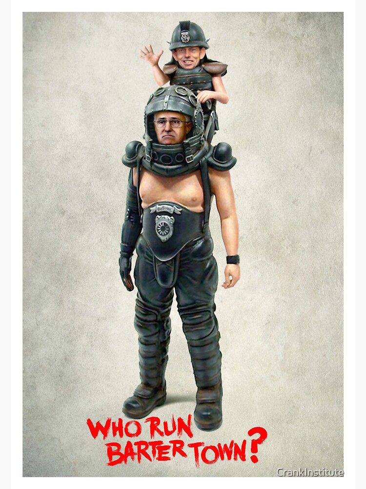 "Who Run Bartertown?" Sticker for Sale by CrankInstitute | Redbubble