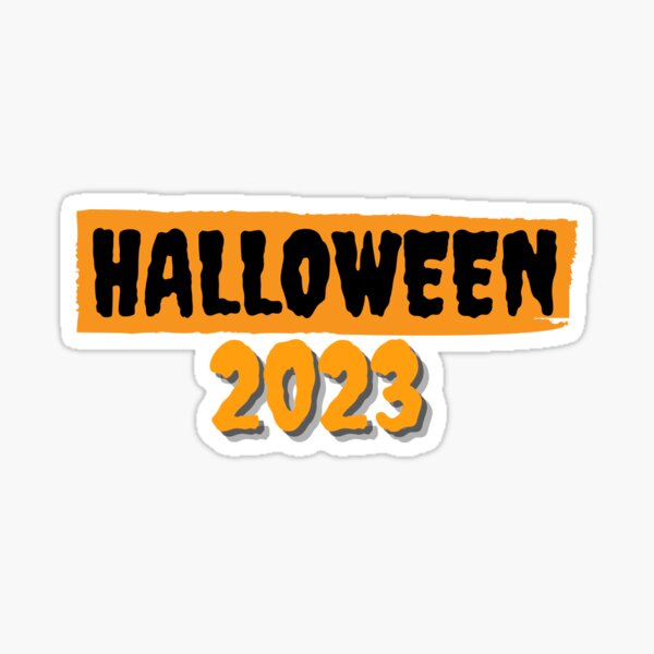 "Halloween 2023" Sticker for Sale by BDG06 | Redbubble