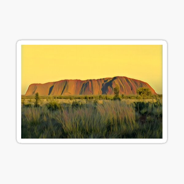 "Uluru Ayers Rock Northern Territory Australia" Sticker for Sale by ...
