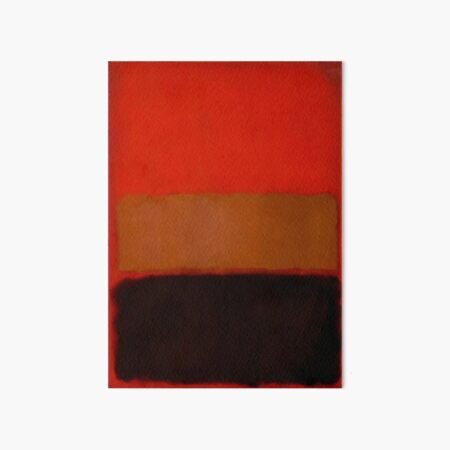 Lámina rígida «pintura de mark rothko, rojo, negro, marrón, obra de ...