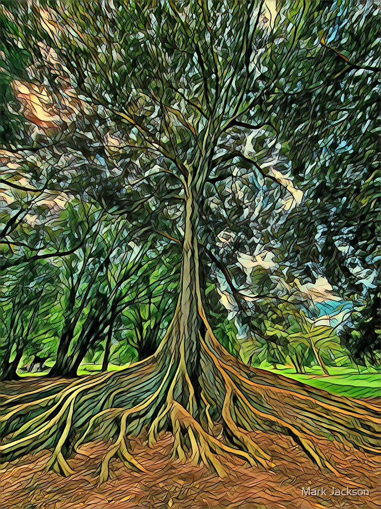 "Moreton Bay Fig Tree Art" Sticker for Sale by TastyTonic | Redbubble