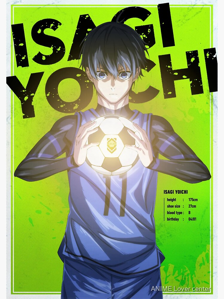 "ISAGI YOICHI CARD - BLUE LOCK" Sticker for Sale by khaled9999 | Redbubble