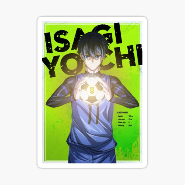 "ISAGI YOICHI CARD - BLUE LOCK" Sticker for Sale by khaled9999 | Redbubble