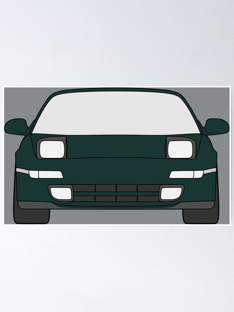 "Toyota MR2 SW20 1989-1999 dark emerald green color" Poster for Sale by ...