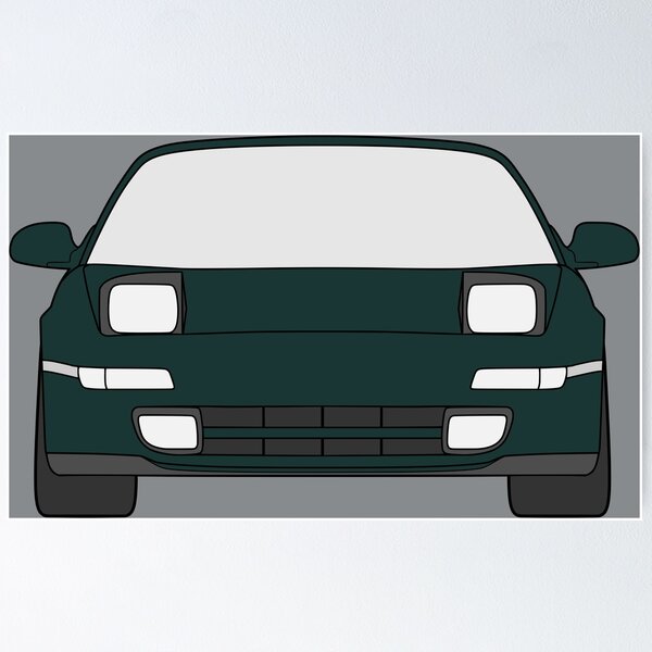 "Toyota MR2 SW20 1989-1999 dark emerald green color" Poster for Sale by ...
