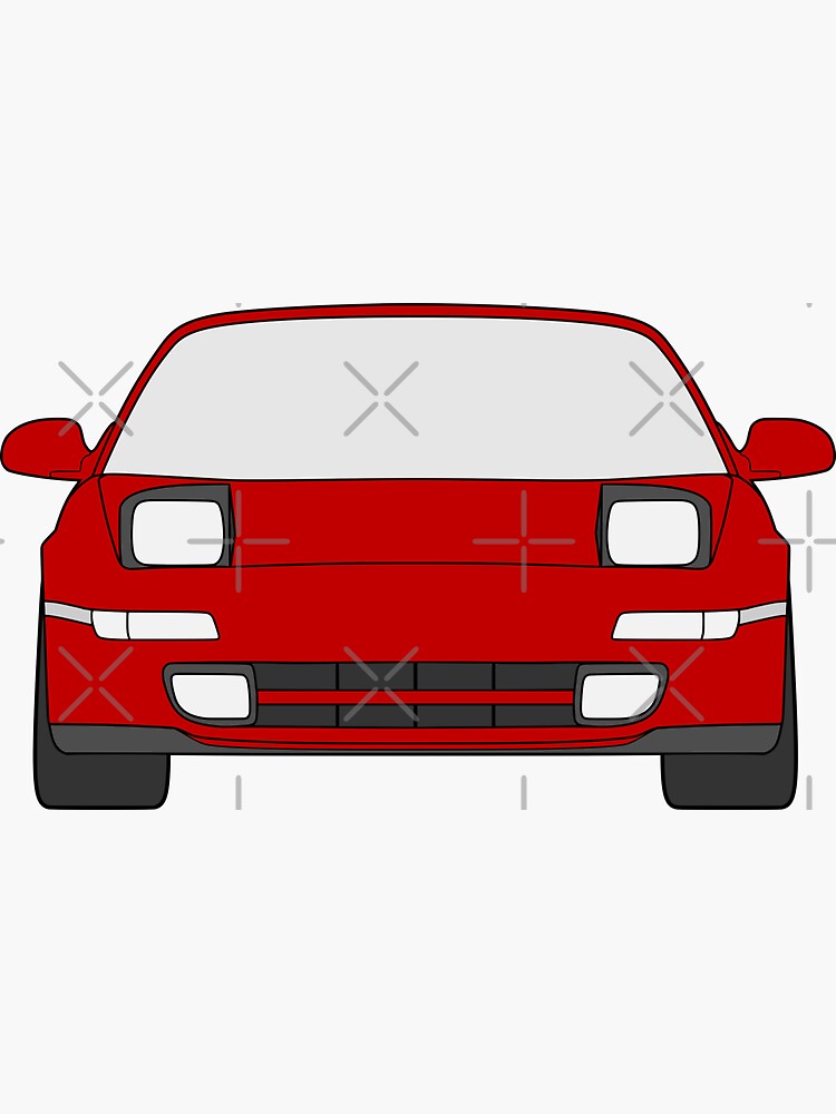 "Toyota MR2 W20 1989-1999 super red color" Sticker for Sale by ...