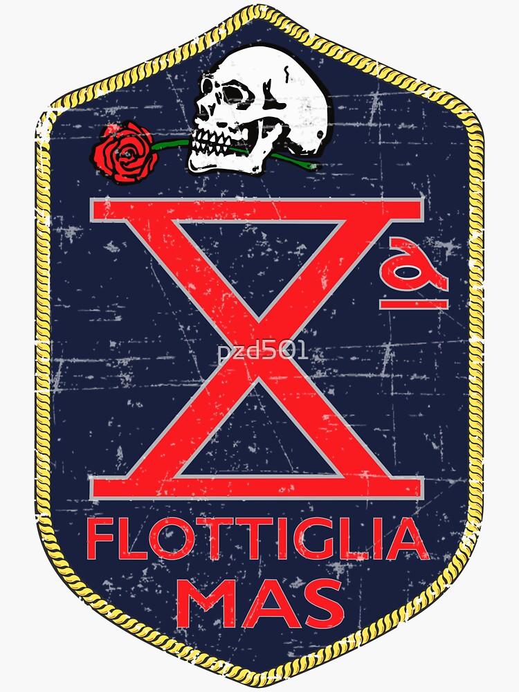 "Xª (Decima) Flottiglia MAS - Grunge Style " Sticker for Sale by pzd501 ...