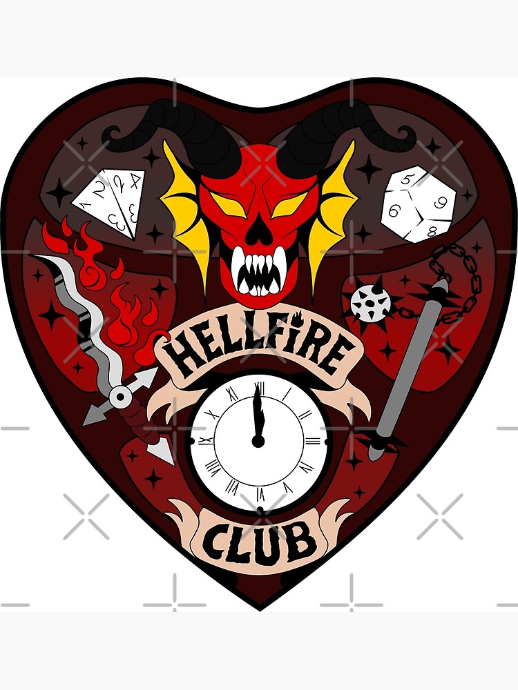 Stranger Things Hellfire Club Dnd Club Red Version Dungeons Dragons Munson Nostalgia Oujia