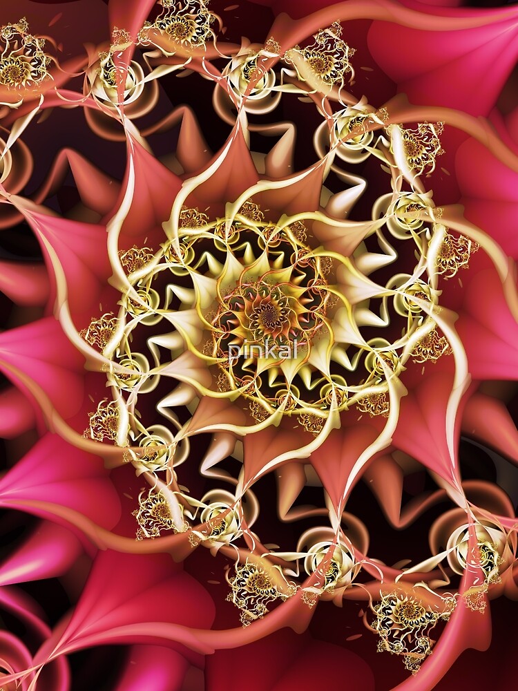 "Pink Hearts Spiral " Poster for Sale by pinkal | Redbubble
