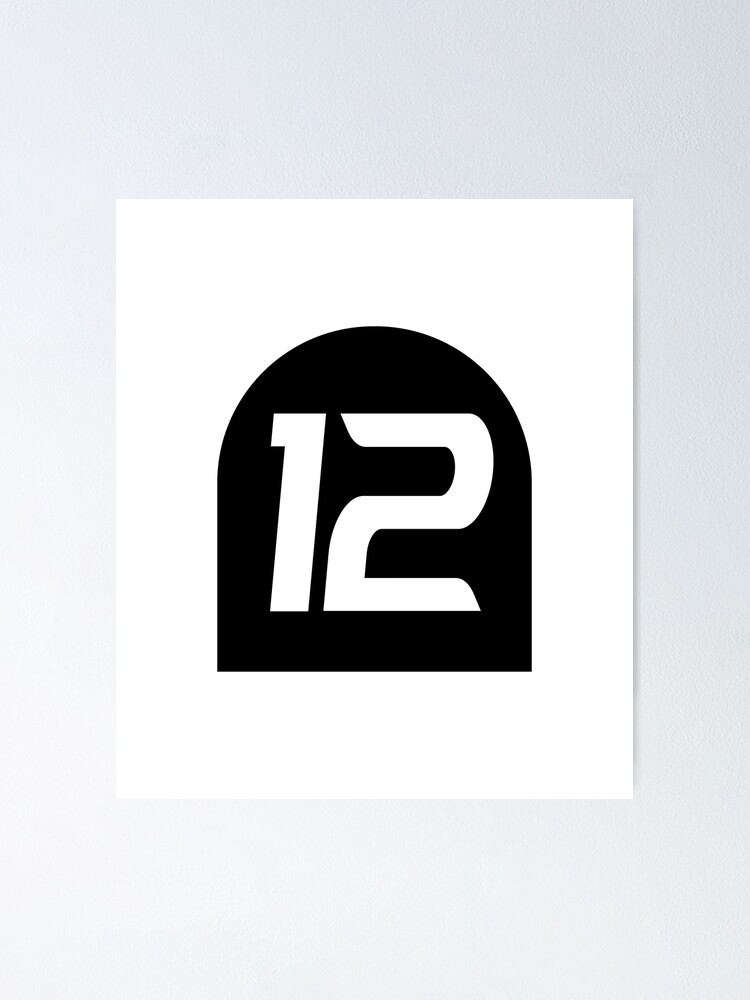 "Number 12" Poster for Sale by NumbersFort | Redbubble