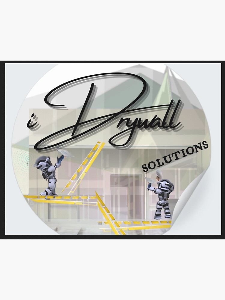 "Drywall sticker" Sticker for Sale by TriForceDesign | Redbubble