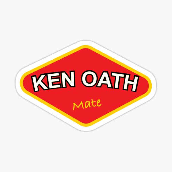 Pegatina «Ken Oath Mate - logotipo de Vegemite» de crossesdesign ...